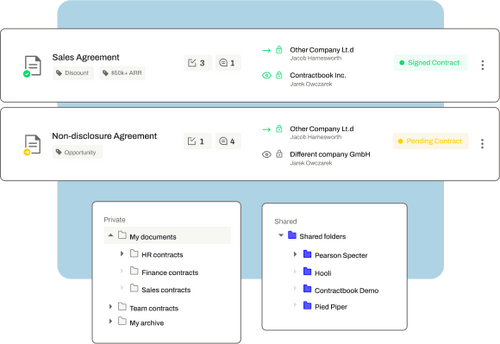 Contract management software for 360 coverage | Contractbook